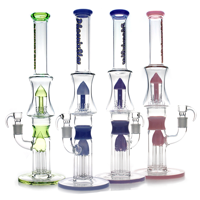 Phoenix Star 17 Inches Percolator Bong with Rocket Design Perc