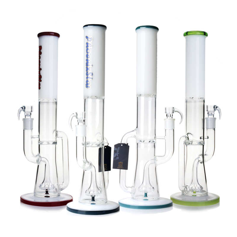 Phoenix Star 17 Inch Percolator Bong with Double Turbine Percs