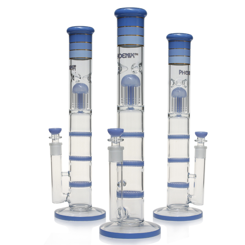 Phoenix Star 16 Inches Percolator Bong with 8 Arms Tree Perc & Triple ...