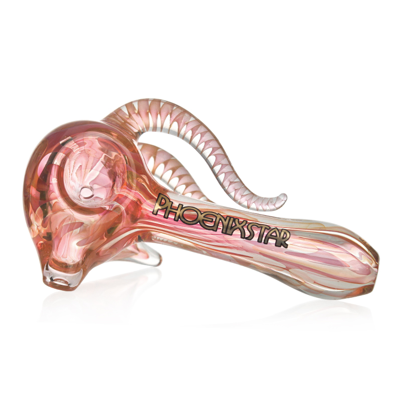 Phoenix Star 4" Gold Fumed Spoon Pipe