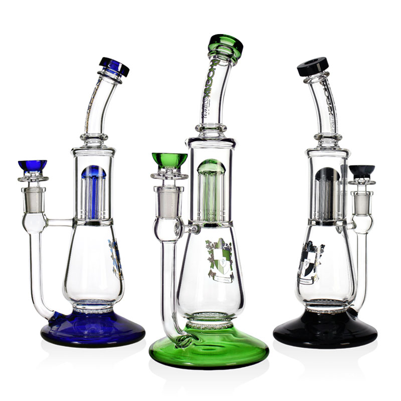 10.5-inch Dual Percolator Bubbler for Sale | Phoenix Star Glass